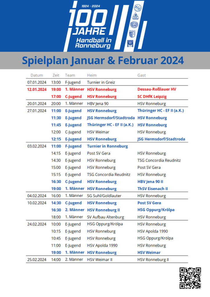 Vorschau – HSV RONNEBURG